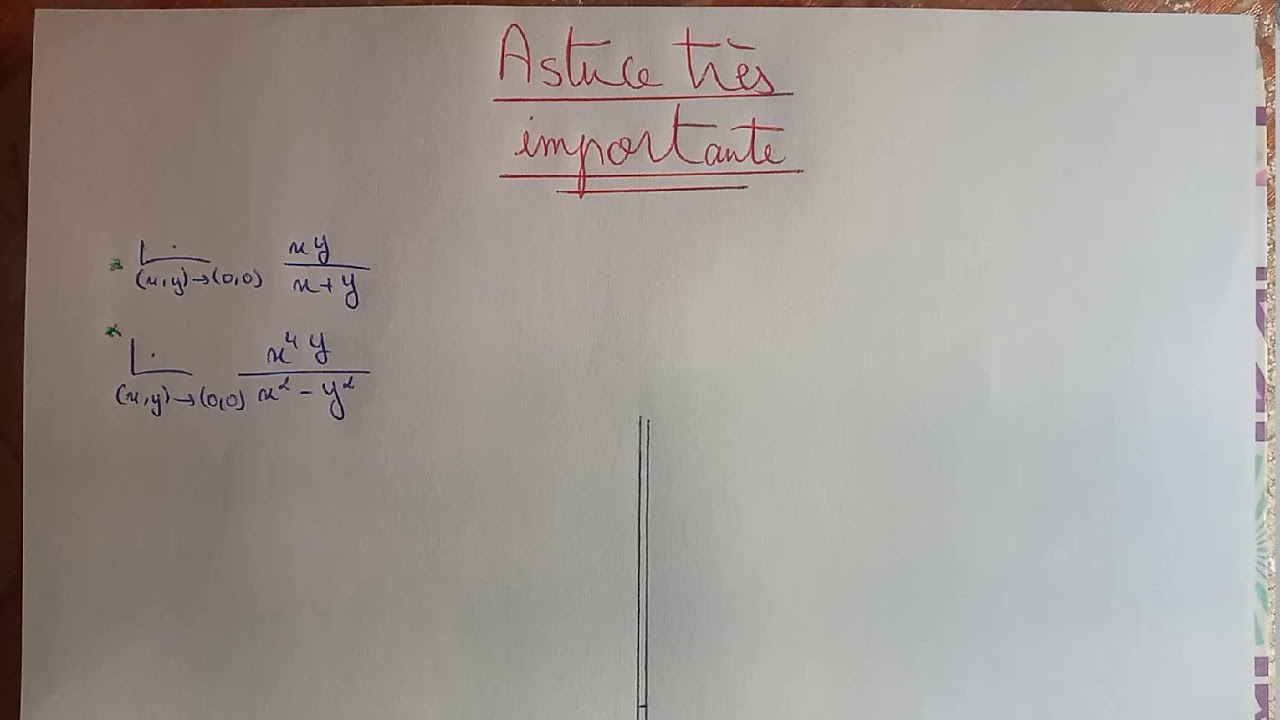 Vidéo TROP IMPORTANTE ( LASE9 ) fonctions à plusieurs variables ( PARTIE 3 )