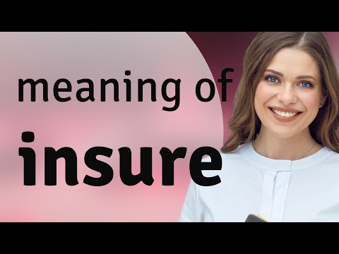 Insure | INSURE meaning