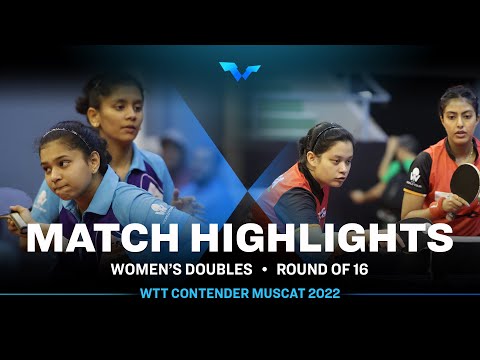 Diya P. C./Sreeja A. vs Prapti S./Ayhika M. | WD | WTT Contender Muscat 2022 (R16)