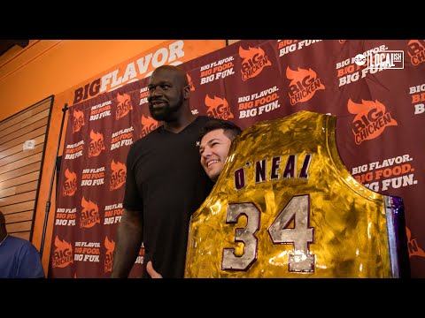 Shaq brings the excitement in surprise visit at Big Chicken