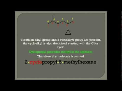 Naming Cycloalkanes according to IUPAC Rules
