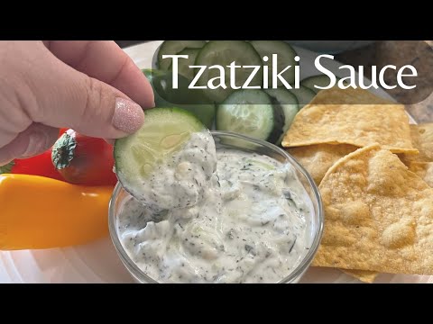 How To Make Simple Tzatziki Sauce | Greek Yogurt Dip