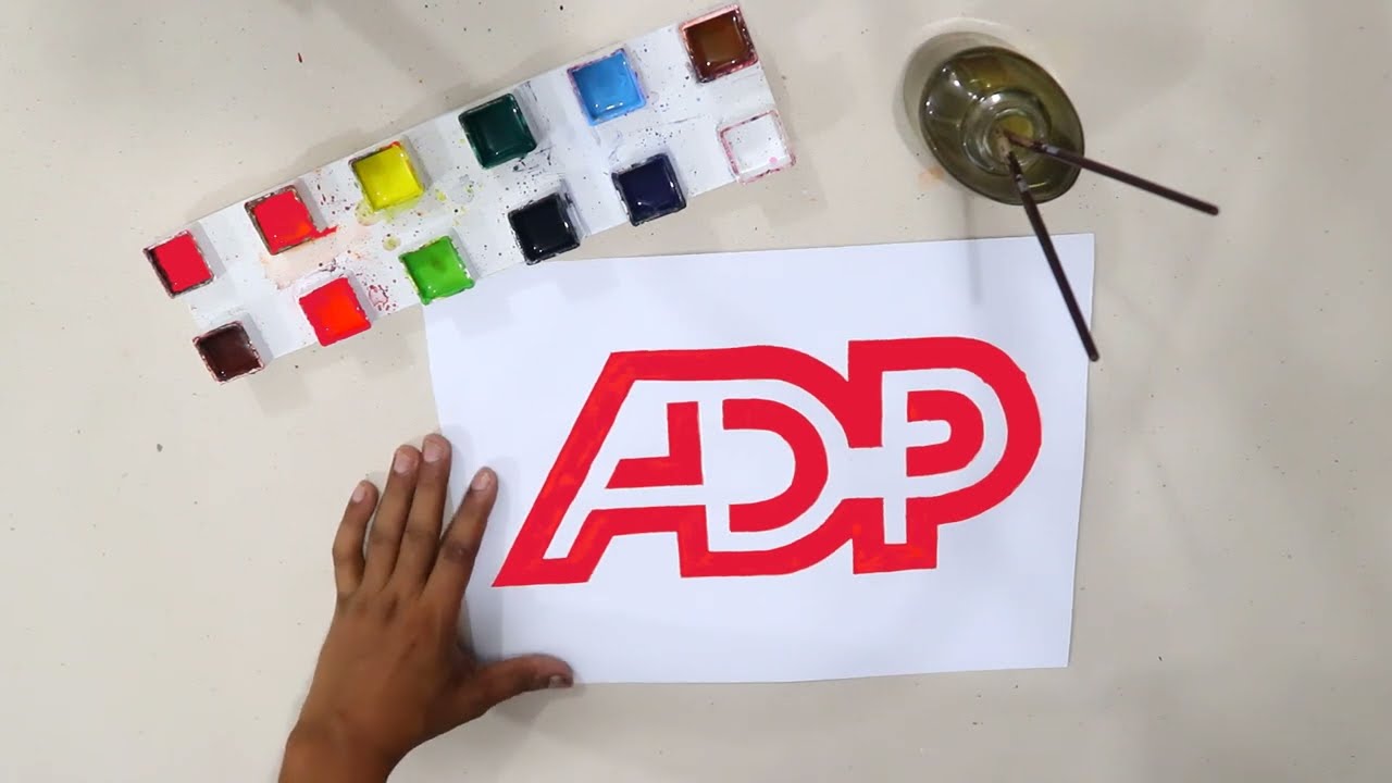 How to draw the ADP logo _ Automatic Data Processing