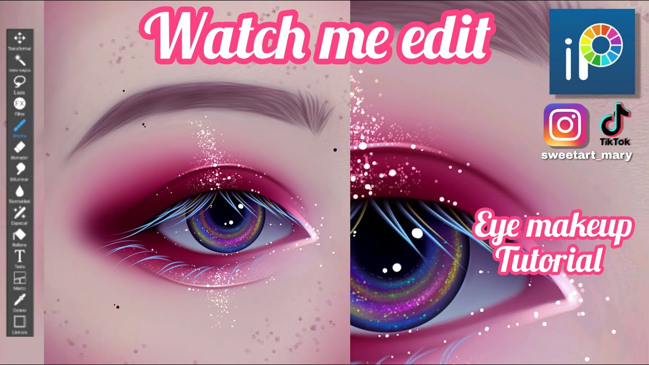 IBISPAINT X TUTORIAL /💖 ( eye makeup tutorial ) #ibispaintx