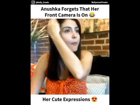 Cute Anushka Sharma Expressions During A Video Call