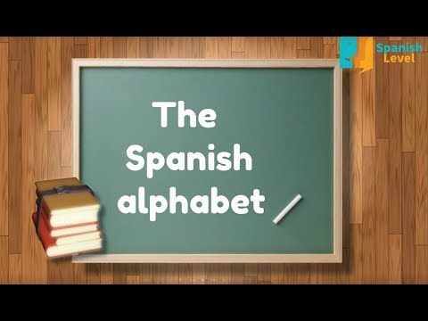 The Spanish alphabet with word examples