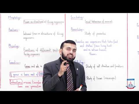 Class 9 - Biology - Chapter 1 - Lecture 2 - Branches of Biology - Allied Schools