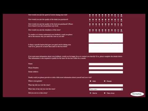 www.costafeedback.co.uk Costa Coffee survey video by Surveybag