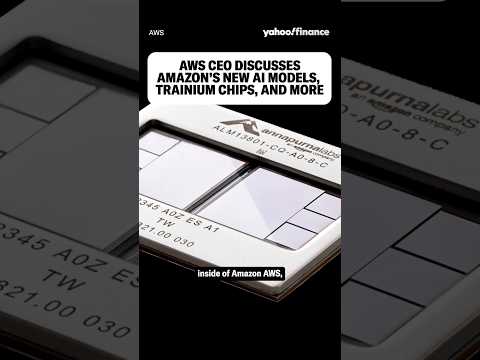 AWS CEO discusses @amazon new AI models, Trainium2 chips, and more #shorts