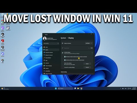 How To Move a Lost Off Screen Window Back to Desktop In Windows 11 - Easy Fix