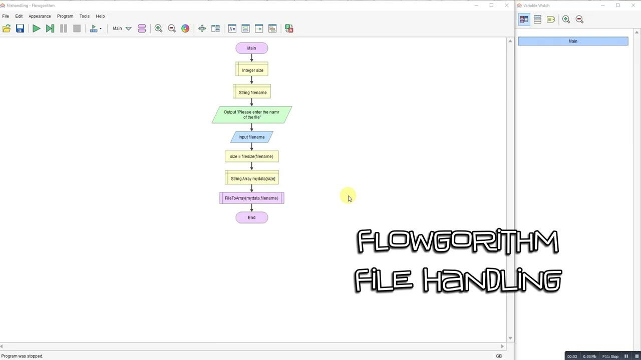 Flowgorithm - File Handling #1