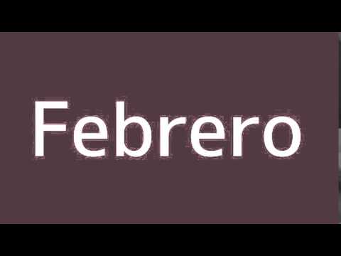 How to say February in Spanish