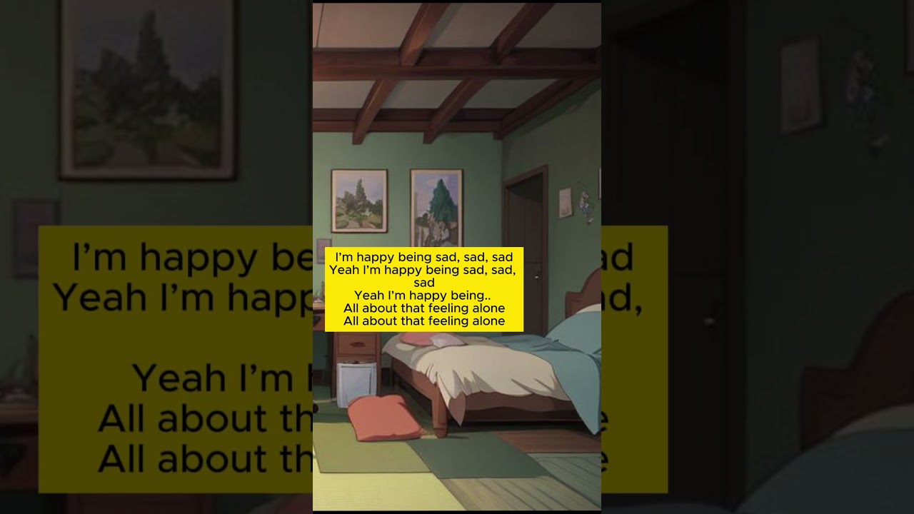 happy being sad - scatterplot