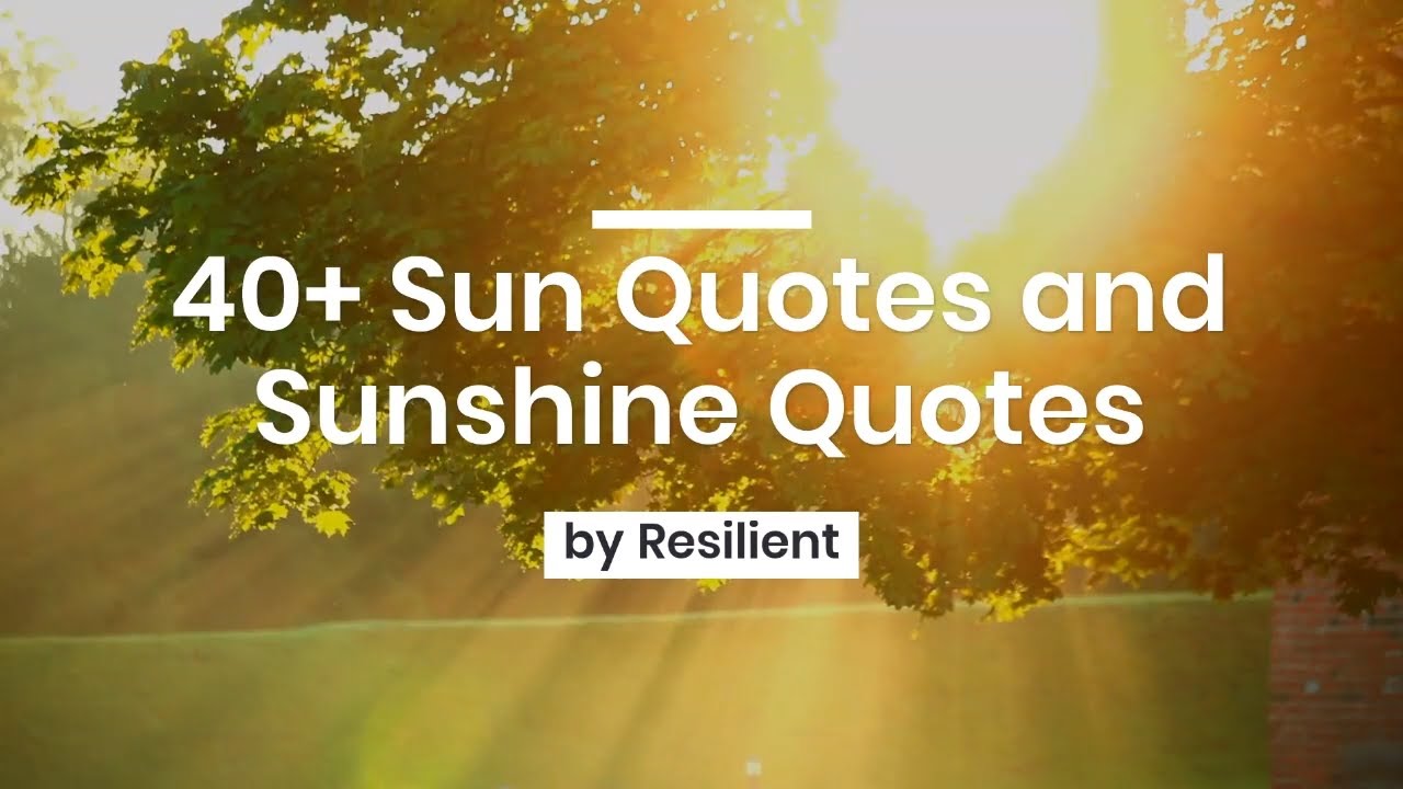 40+ Sun Quotes and Sunshine Quotes