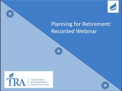 Videos : Teachers Retirement Association (TRA)