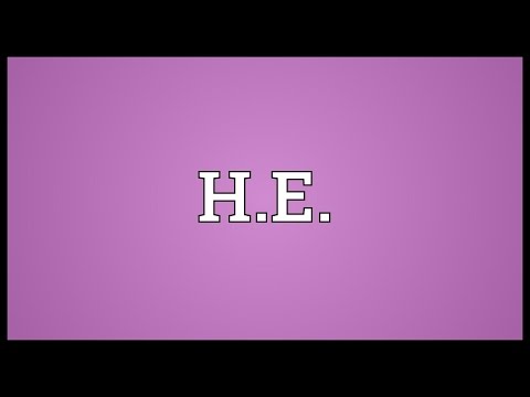 H.E. Meaning