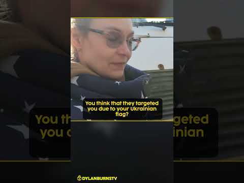 Civilian Home with Ukrainian Flag Bombed by Mortars