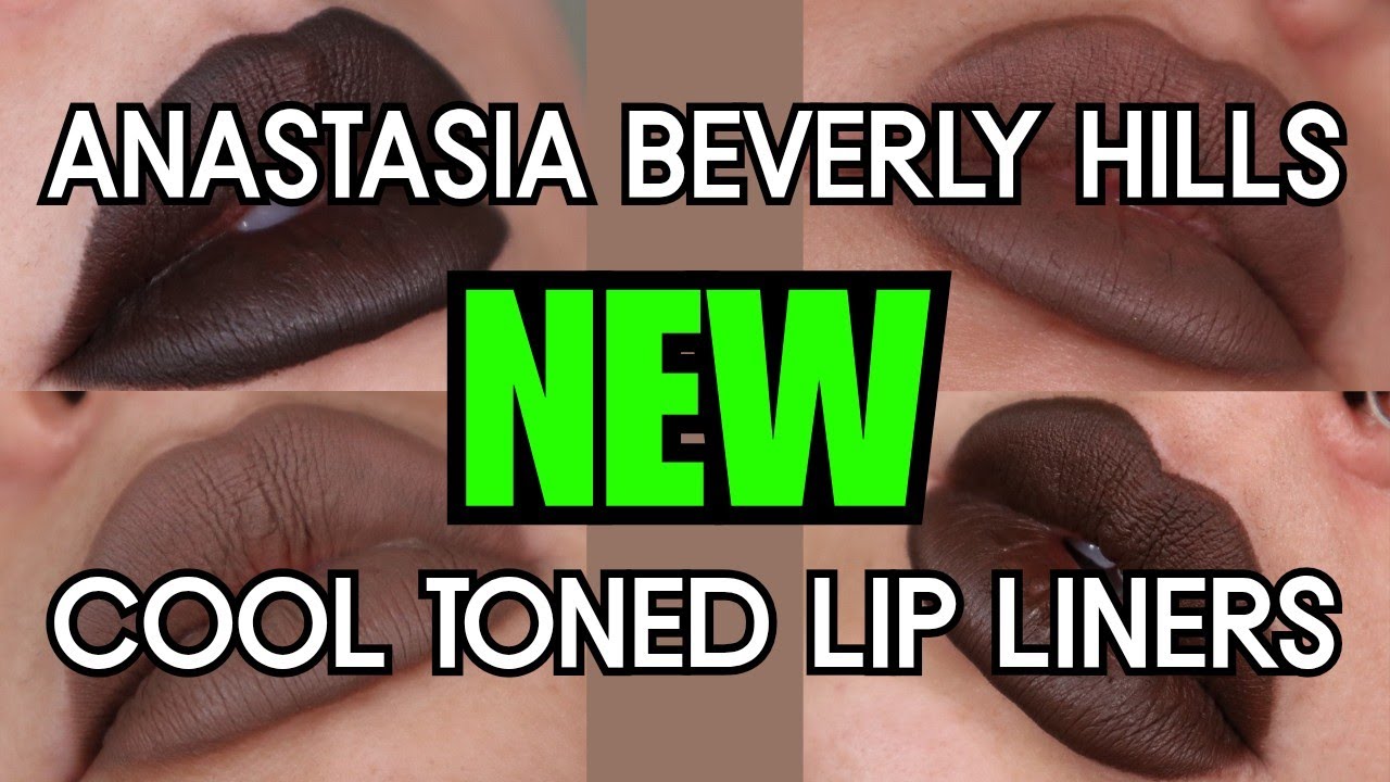 Trying the NEW Anastasia Beverly Hills Cool Toned Lip Liners | Lip Liners On Olive Skin