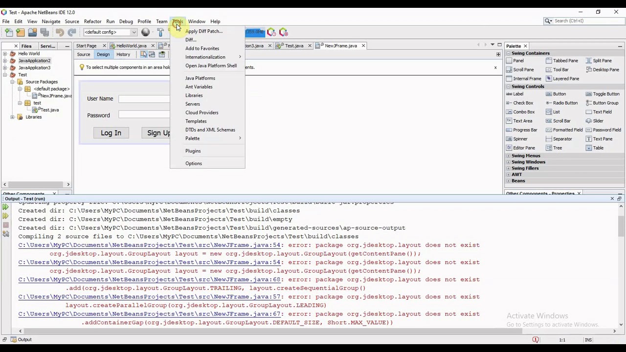 Error :Package.org.jdesktop.layout doesnot exists swing layout. jar file- - [SOLVED]
