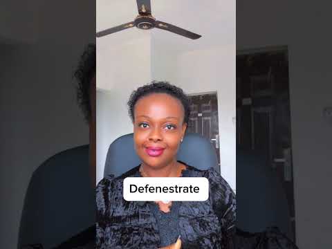 Thé meaning of Defenestrate #english #wordmeaning