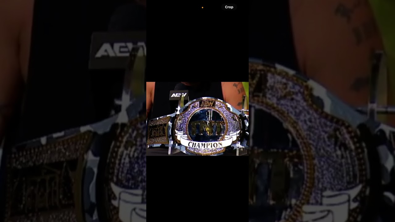 There Is A Brand New Custom AEW TNT Title Design & It Looks Great! #shorts