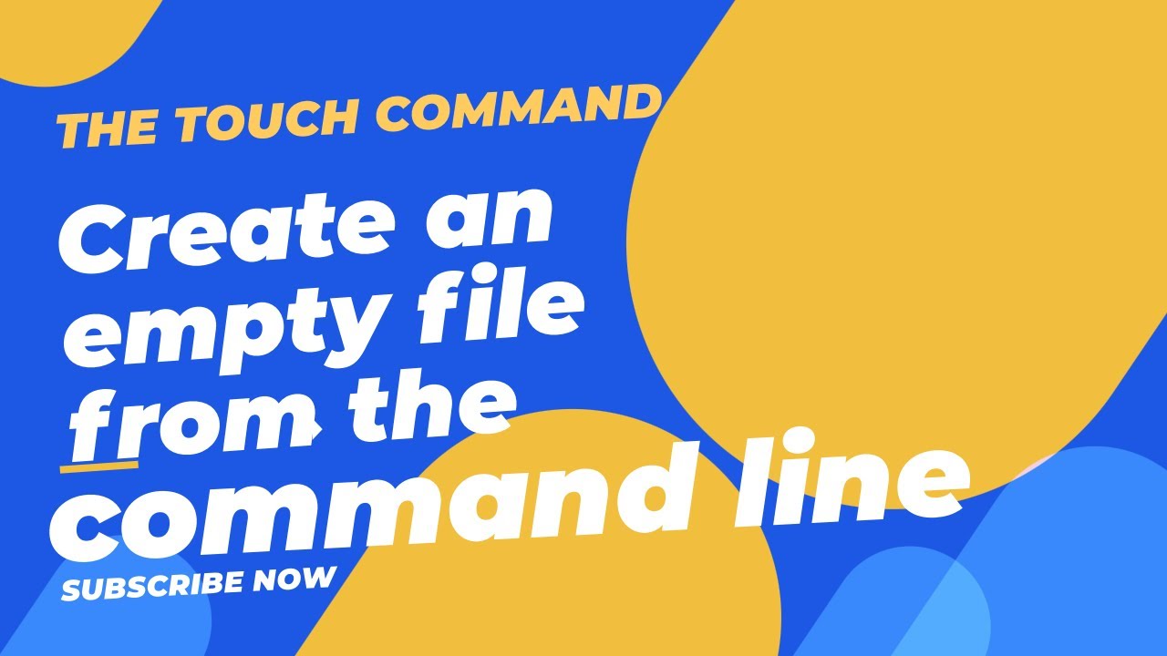 Unlocking the Power of 'touch' Command: Create Empty Files Easily from the Linux terminal