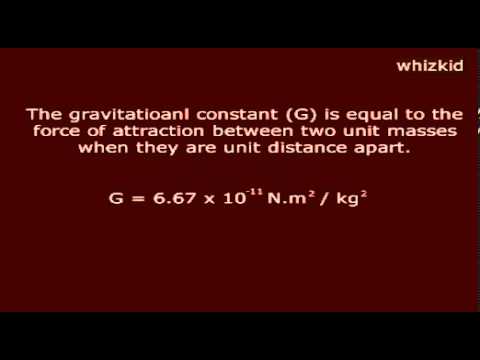 2.1a Universal gravitational constant