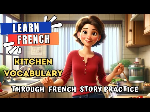 Learn French Kitchen Vocabulary through story | Improve Your French Listening & Speaking Skills