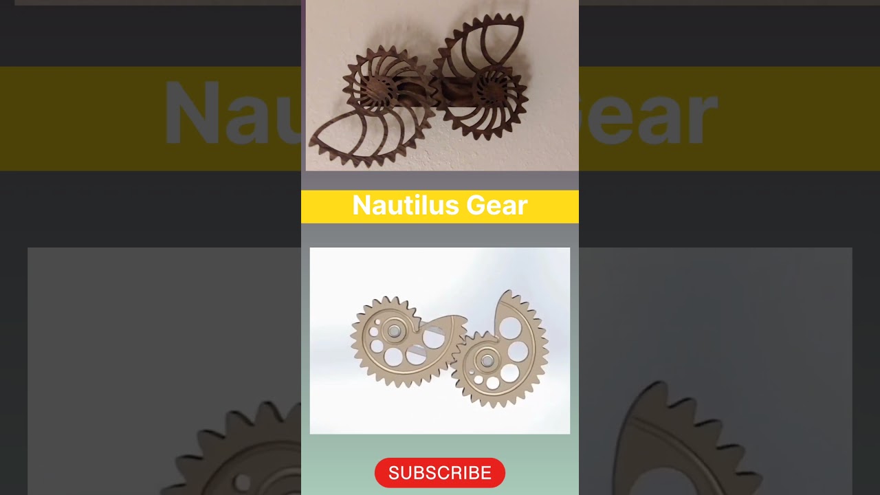 Nautilus Gear Animation | Mesmerizing 3D Modeling Showcase 🚀⚙️#mechanical #3Dmodeling #Gearmechanism