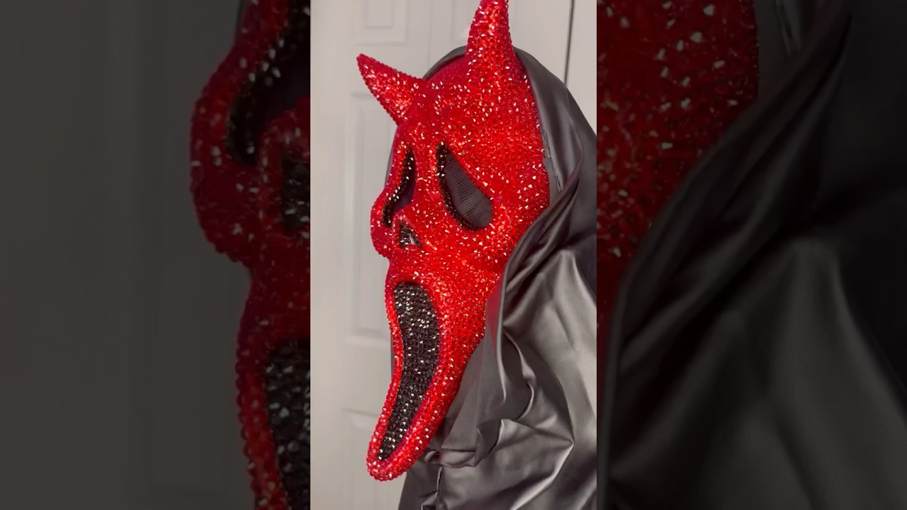 Every Halloween mask I have ever bedazzled!