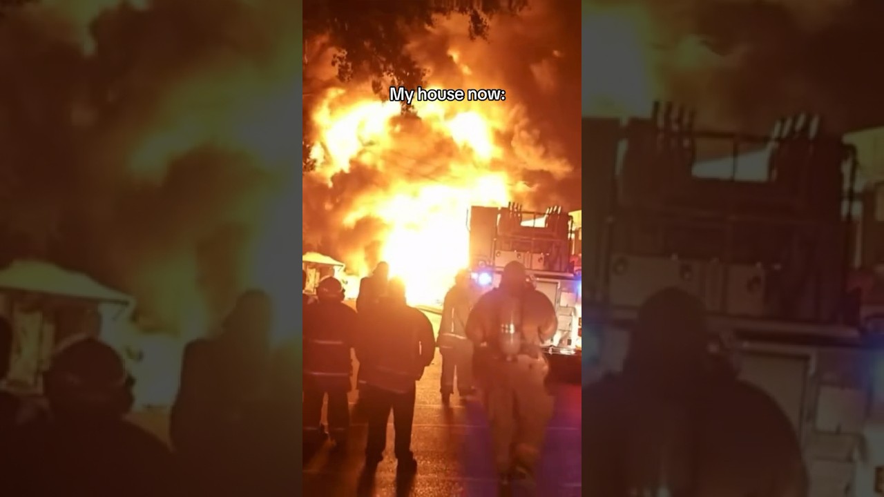 My house caught on fire: