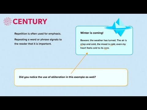 Listing, Rule of Three, Repetition and Alliteration | English Language | SPaG