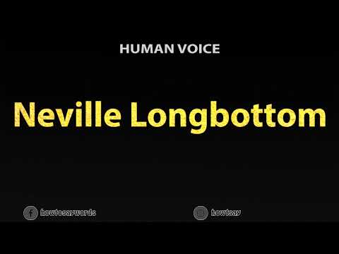 How To Pronounce Neville Longbottom