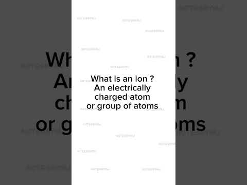 What is an ion | Ion definition