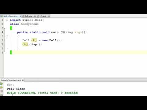 Learn 146 Example of Accessing or importing User Defined Package in Java Programming Hindi ...