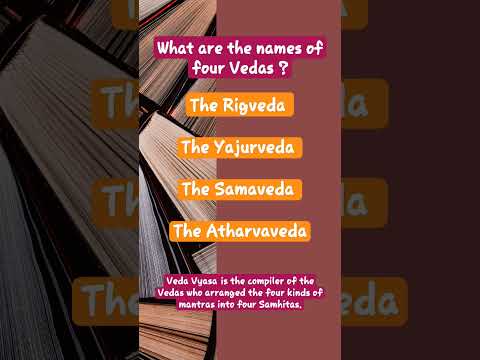 What are the names of four Vedas #vedas
