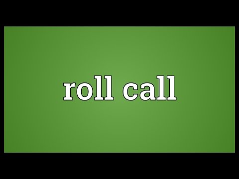 Roll call Meaning