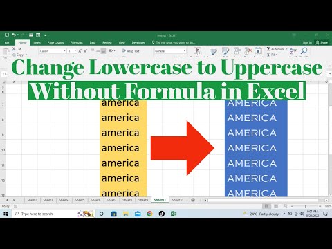 How To Change Lowercase To All Uppercase in MS Excel Without Formula | Change Case in Excel