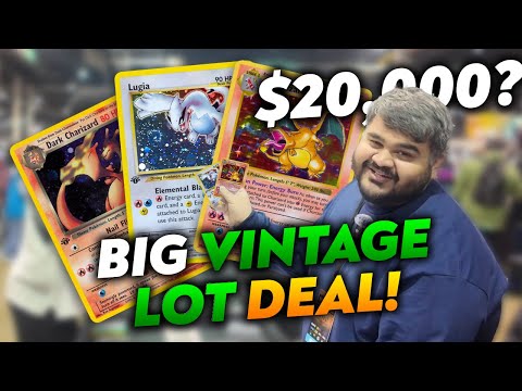 Buying $20,000 Worth Of Vintage Pokemon Cards | Collect-A-Con Chicago | 1st Edition Lugia's & Zards