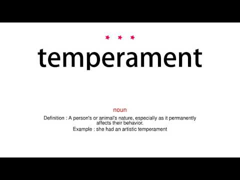 How to pronounce temperament - Vocab Today