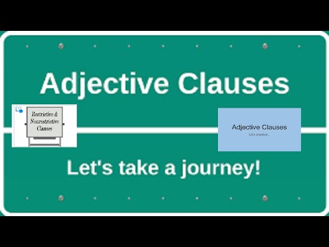 Adjective clauses : Exercise for practice