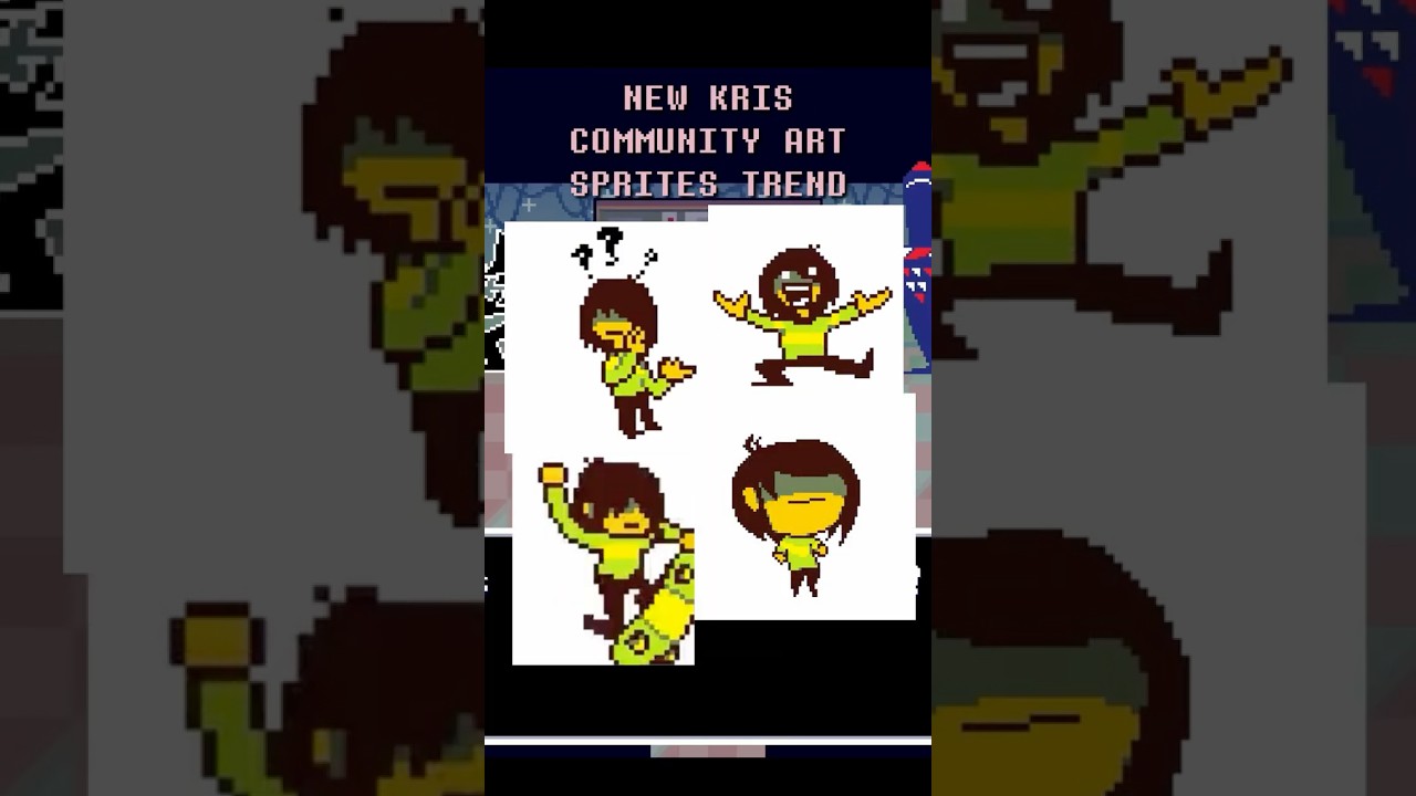 NEW KRIS SPRITES ART in DELTARUNE? #deltarune #undertale #sans #tobyfox #gaster #pizzatower #fanart