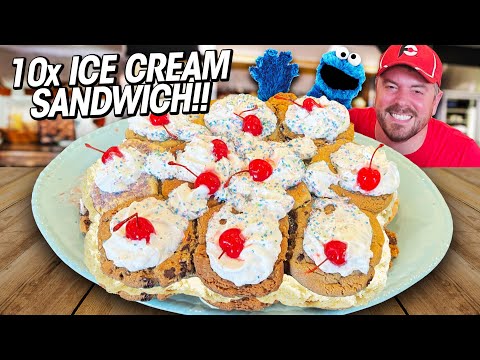 World's Biggest Cookie Ice Cream Sandwich Challenge!!