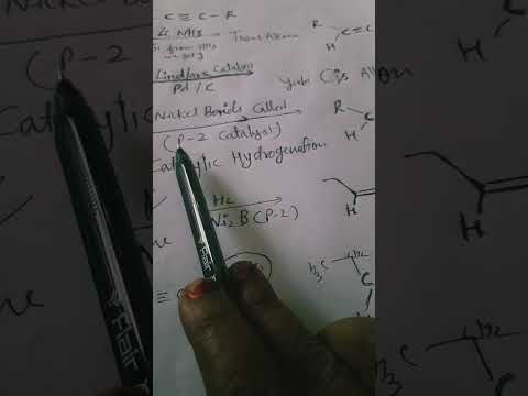 #Alkyne+ (1)Li,NH3(2) H2  Lindlar catalyst(3)H2  nickelboride product@ Veena Dixit Chemistry IIT jee