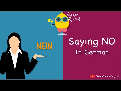 Saying "No" in German | "nein" sagen | Deutsch im Alltag | Learn German | A2-B1