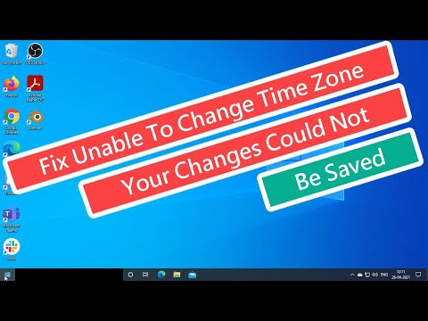 Fix Unable To Change Time Zone Your Changes Could Not Be Saved