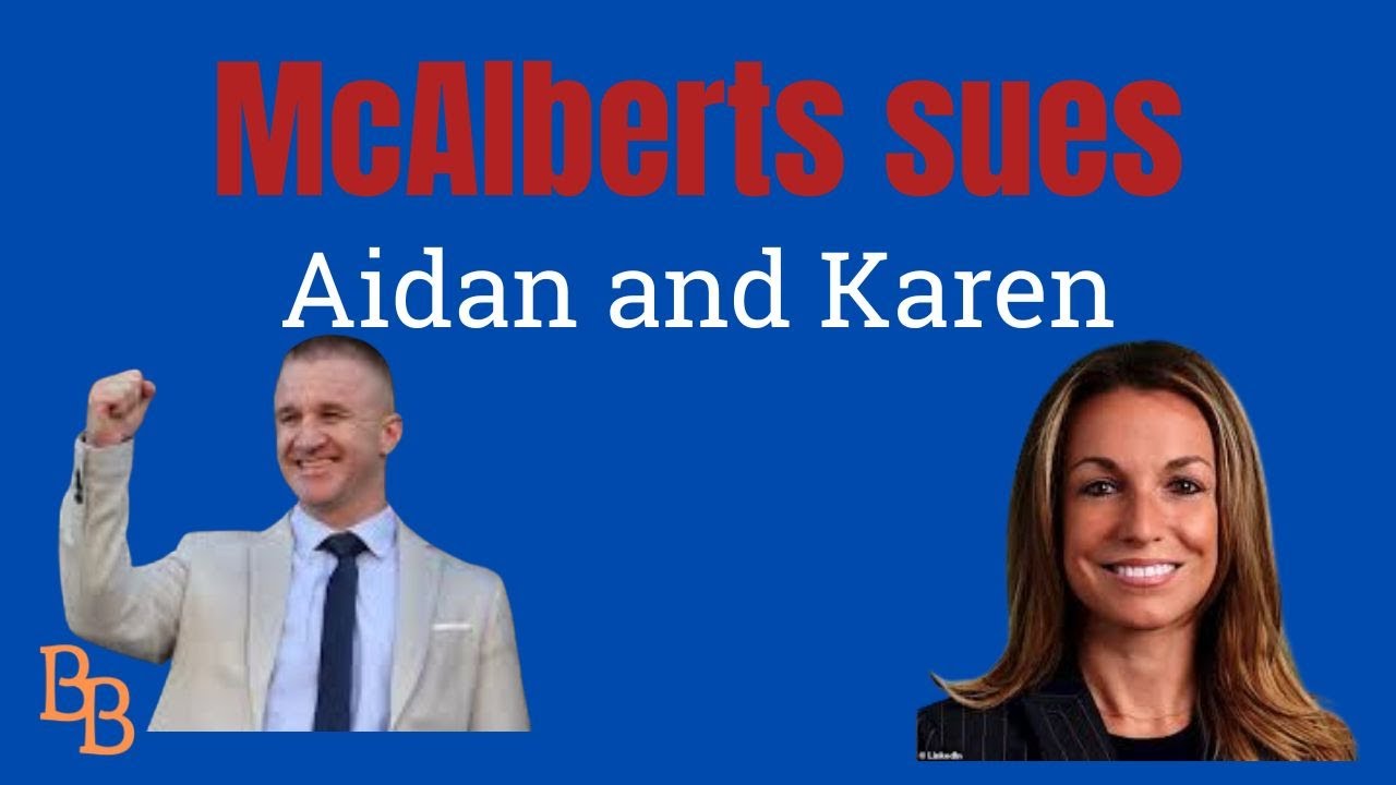 The McAlberts sues Aidan and Karen