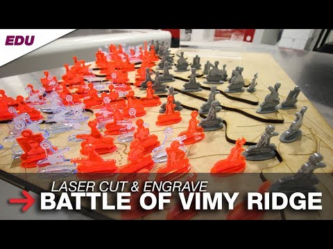 Battle of Vimy Ridge | Laser Cut Map | History Project Idea