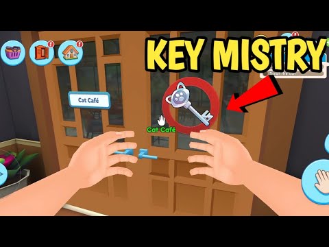 KEY MISTRY CAT CAFE KEY - My pets: Stray Cat Simulator Gameplay - Gaming Walkthrough part 11