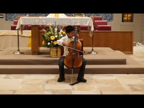 J.S. Bach -  Menuet performed by Leo Lai, cello